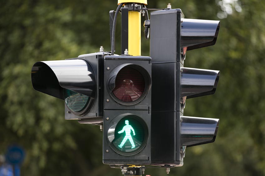 Verkeer op school | Voetgangerstraining bij verkeerslichten